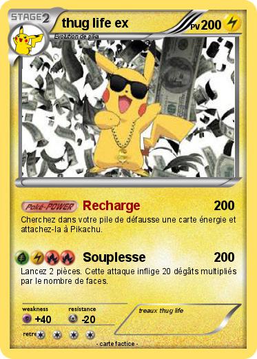 Pokémon thug life ex 1 1 - Recharge - Ma carte Pokémon