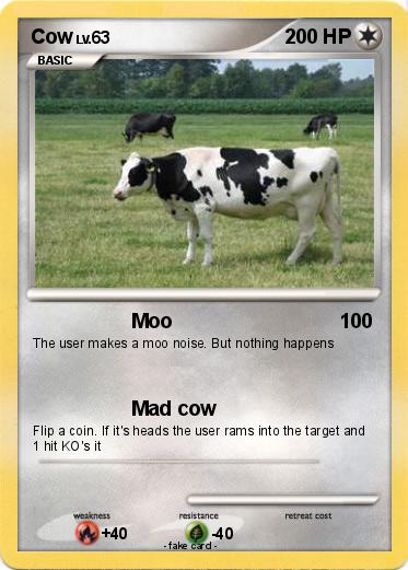 Pokémon Cow 553 553 - Moo - My Pokemon Card