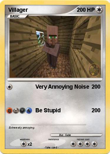 Pokémon Villager 77 77 - Very Annoying Noise - My Pokemon Card