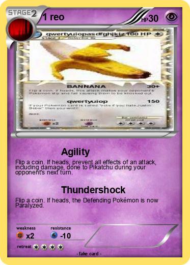Pokémon 1 reo - Agility - My Pokemon Card