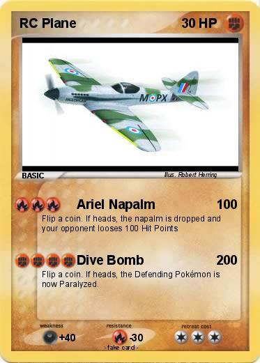 Pokémon RC Plane - Ariel Napalm - My Pokemon Card