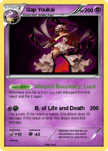 Pokémon Gap Youkai - Warped Boundary: Luck - My Pokemon Card