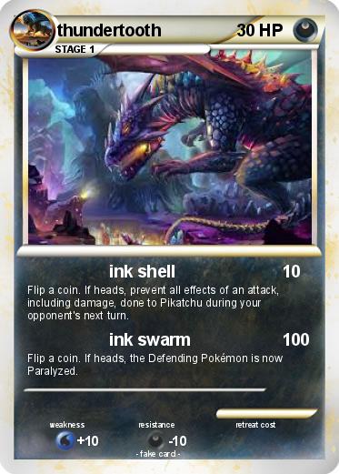Pokémon thundertooth 5 5 - ink shell - My Pokemon Card