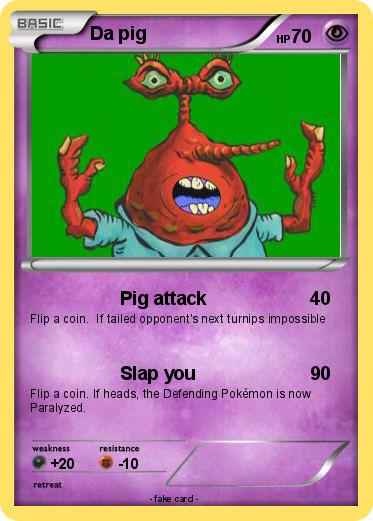 Pokémon Crazy 1740 1740 - Pig attack - My Pokemon Card
