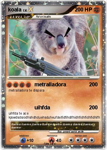 Pokémon koala 1191 1191 - metralladora - My Pokemon Card