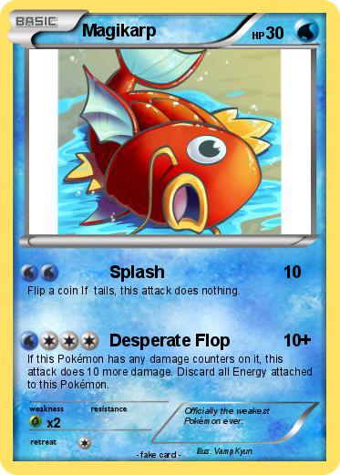 Pokémon Magikarp 1258 1258 - Splash - My Pokemon Card