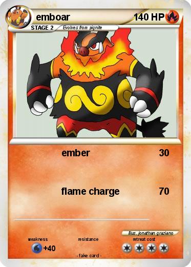 Pokémon emboar 239 239 - ember - My Pokemon Card