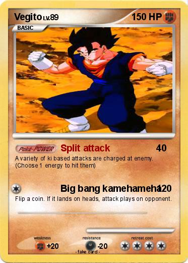Pokémon Vegito 158 158 - Split attack - My Pokemon Card