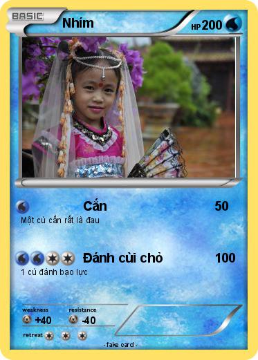 Pokémon Nhim - Cắn - My Pokemon Card