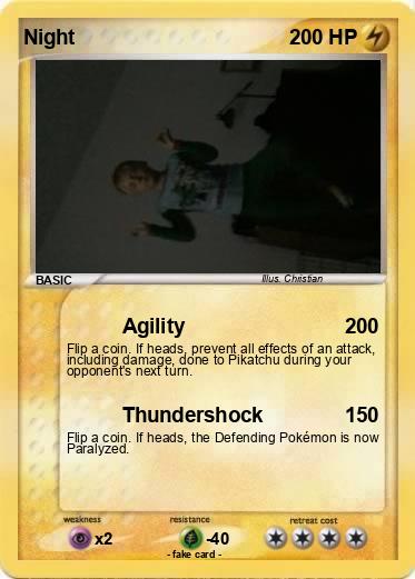 Pokémon Night 1120 1120 - Agility - My Pokemon Card