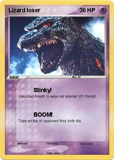Pokémon Lizard loser - Stinky! - My Pokemon Card