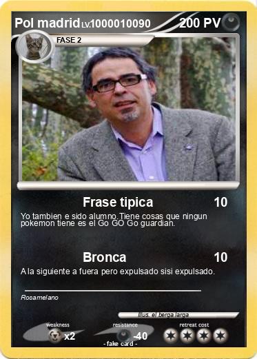 Pokémon Pol madrid - Frase tipica - Mi carta pokémon