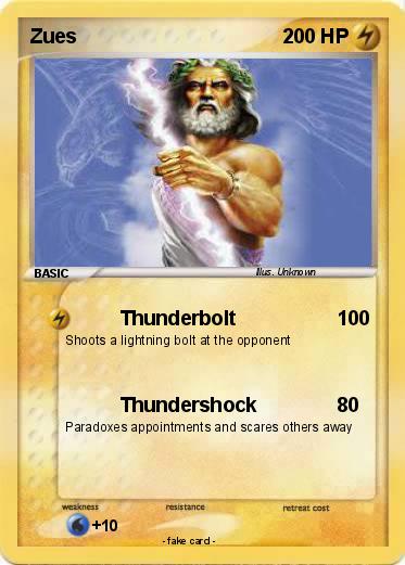Pokémon Zues 166 166 - Thunderbolt - My Pokemon Card