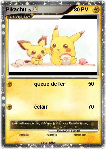 Pokémon Pikachu 21558 21558 - queue de fer - Ma carte Pokémon