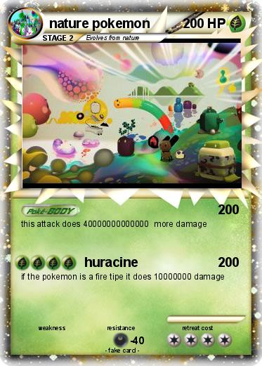 Pokémon nature pokemon - huracine - My Pokemon Card