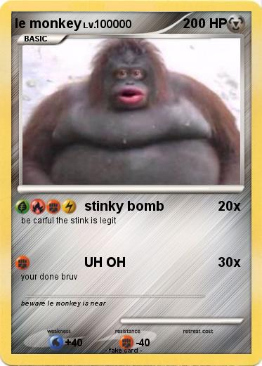 Pokémon le monkey 2 2 - stinky bomb - My Pokemon Card