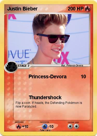Pokémon Justin Bieber 2930 2930 - Princess-Devora - My Pokemon Card