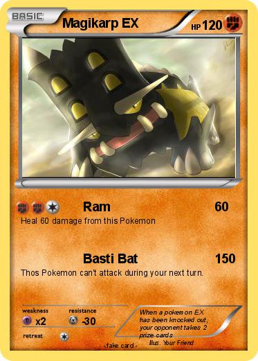 Pokémon Magikarp EX 60 60 - Ram - My Pokemon Card