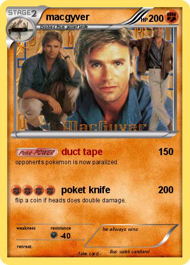 Pokémon macgyver 14 14 - duct tape - My Pokemon Card