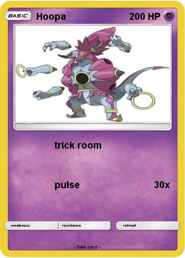 Pokémon Hoopa 713 713 - trick room - My Pokemon Card