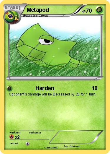 Pokémon Metapod 135 135 - Harden - My Pokemon Card