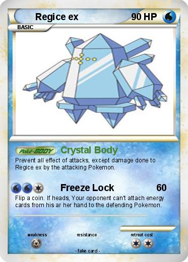 Pokémon Regice ex 4 4 - Crystal Body - My Pokemon Card