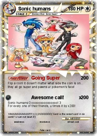 Pokémon Sonic humans - Going Super - My Pokemon Card
