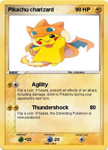 Pokémon Pikachu charizard 2 2 - Agility - My Pokemon Card