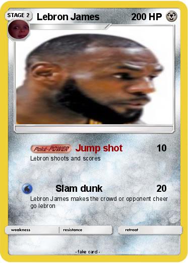 Pokémon Lebron James 695 695 - Jump shot - My Pokemon Card