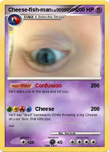 Pokémon Cheese fish man - Confusion - My Pokemon Card