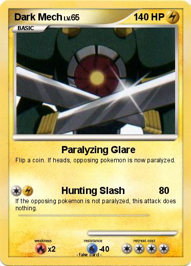 Pokémon Dark Mech - Paralyzing Glare - My Pokemon Card