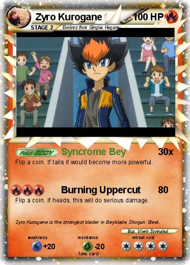 Pokémon Zyro Kurogane - Syncrome Bey - My Pokemon Card