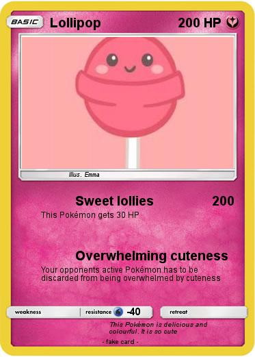Pokémon Lollipop 82 82 - Sweet lollies - My Pokemon Card