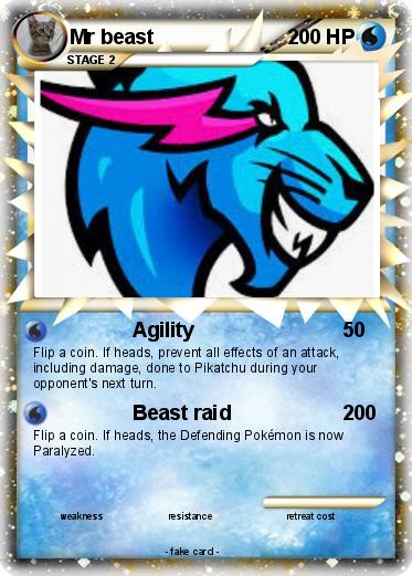 Pokémon Mr beast 95 95 - Agility - My Pokemon Card