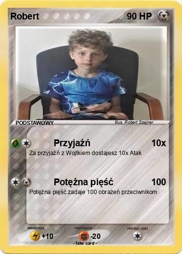 Pokémon Robert 676 676 - Przyjaźń - Twoja własna karta pokemon