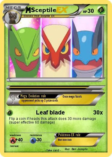 Pokémon Sceptile 527 527 - Leaf blade - My Pokemon Card