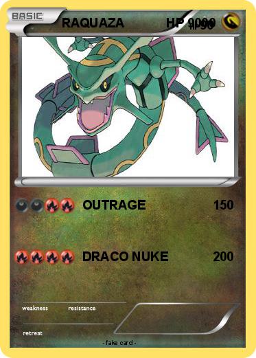 Pokémon RAQUAZA HP 9000 9000 - OUTRAGE - My Pokemon Card