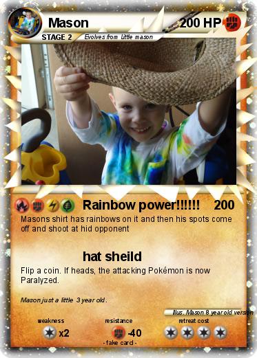 Pokémon Mason 358 358 - Rainbow power!!!!!! - My Pokemon Card