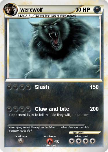 Pokémon werewolf 281 281 - Slash - My Pokemon Card