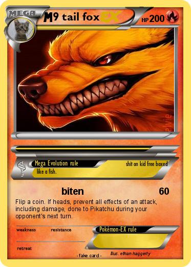 Pokémon 9 tail fox 3 3 - biten - My Pokemon Card