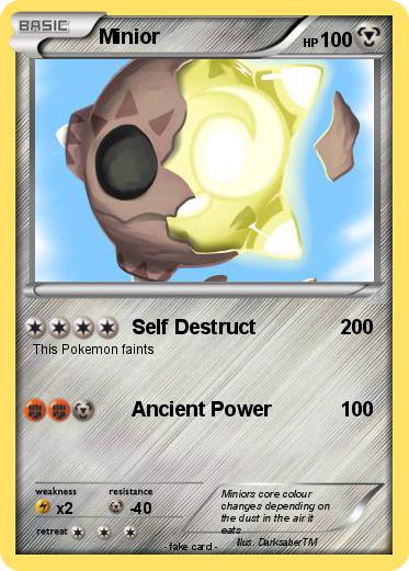 Pokémon Minior 13 13 - Self Destruct - My Pokemon Card