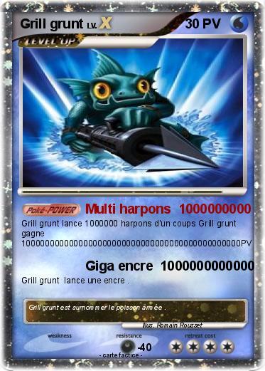 Pokémon Grill grunt 3 3 - Multi harpons 1000000000 - Ma carte Pokémon
