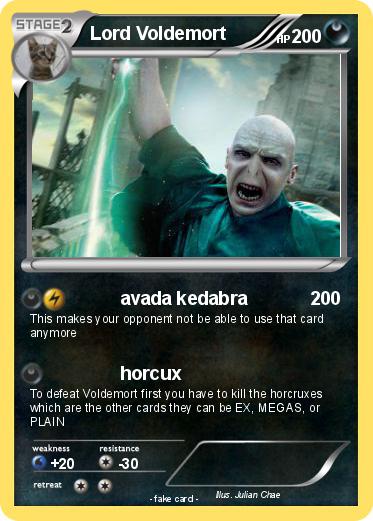 Pokémon Lord Voldemort 280 280 - avada kedabra - My Pokemon Card