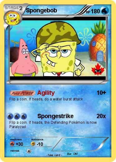 Pokémon Spongebob 3627 3627 - Agility - My Pokemon Card