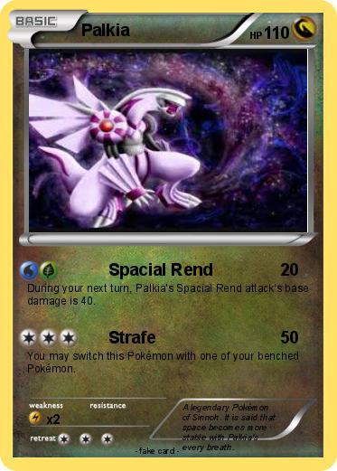 Pokémon Palkia 3787 3787 - Spacial Rend - My Pokemon Card
