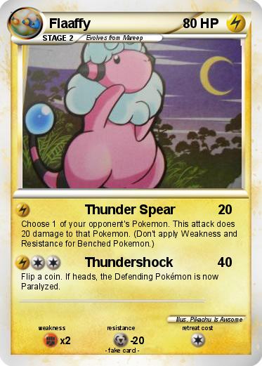 Pokémon Flaaffy 15 15 - Thunder Spear - My Pokemon Card