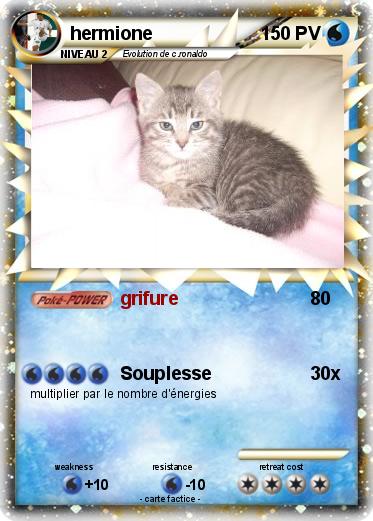 Pokémon hermione 124 124 - grifure - Ma carte Pokémon