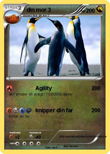 Pokémon din mor 3 1 1 - Agility - My Pokemon Card