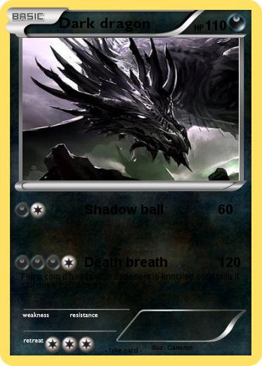 Pokémon Dark dragon 692 692 - Shadow ball - My Pokemon Card