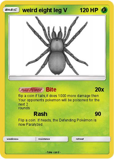 Pokémon weird eight leg V - Bite - My Pokemon Card